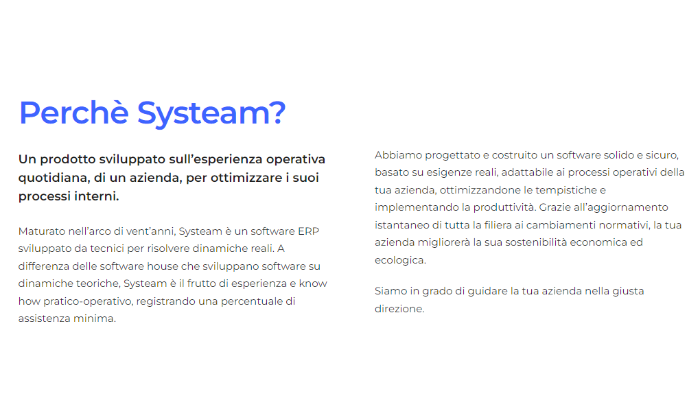 Systeam - Area riservata